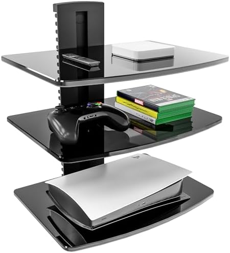 Amazon.com: FITUEYES Floating Wall Mounted Shelf - 3 Tiers Floating ...