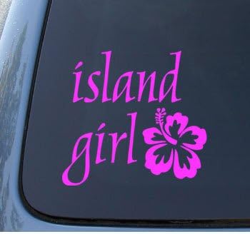 Amazon.com: ISLAND GIRL - Hawaii Hibiscus - Car, Truck, Notebook, Vinyl ...