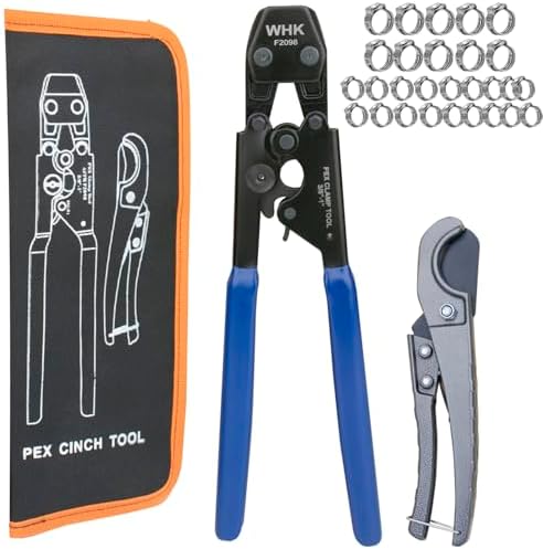 MGYOO Pex Crimping Tool Kit Cinch and Remove Dual-Function Pex Crimp ...