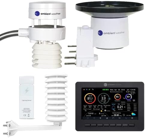 Amazon.com: Ambient Weather WS-5000 Storm Bundle - Ultrasonic Smart ...