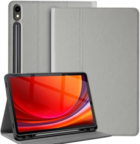 Amazon.com: Gexmil Genuine Leather Case for Samsung Galaxy Tab S8/S7 11 ...