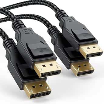 DisplayPort Cable 1.4 6 Feet 2Pack, 8K DP Display Port Cables (8K@60Hz ...