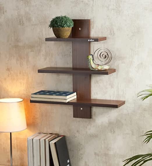 SMART SHOPPEE Wooden Wall Shelves for Living Room and Home Decor Items ...