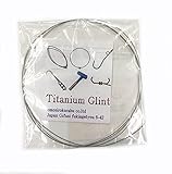 ・ブランド:Titanium Glint・製造元:おもしろ俱楽部・製造元/メーカー部品番号:0.1㎜-titaniumu・純チタン ワイヤー　針金 ハリガネ・太さ 0.1mm 長さ 1m/2m/5m/10mから選択・ワイヤー　自由に曲げれる...