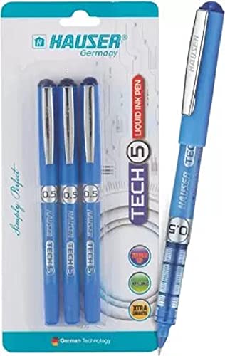 HAUSER Tech 5 Gel Pen 3 Pcs Set : Amazon.in: Home & Kitchen