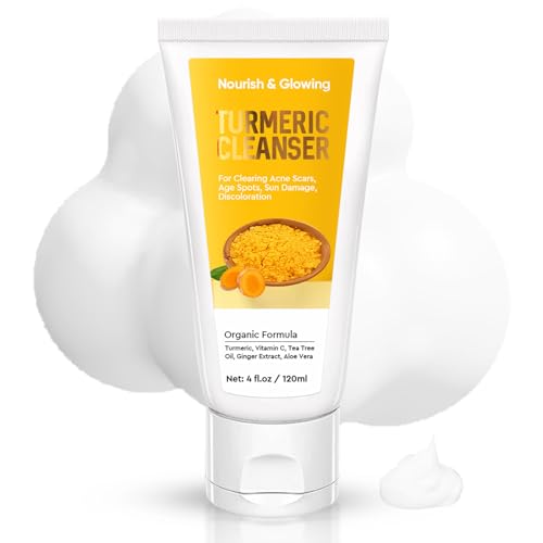 Turmeric Face Wash, Natural Turmeric Facial Cleanser, Deeply Clearing ...