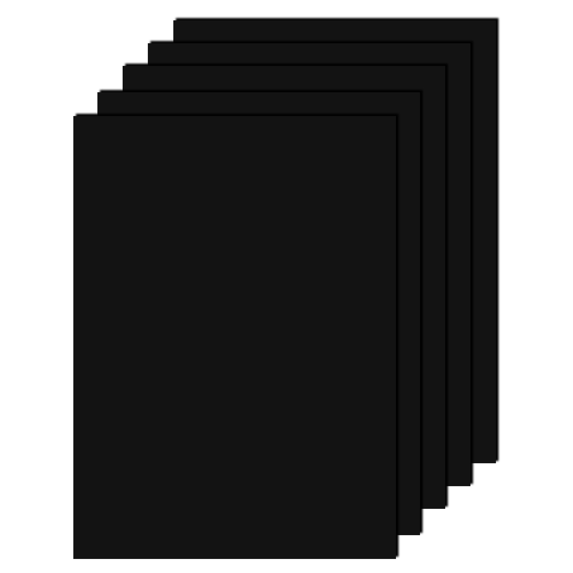 Lakeer A3 Black Mounting Board (Z Black Colour) Pack of 5 Cardstock ...