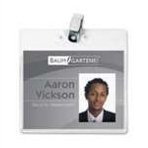 Amazon.com: Laminex Clear Vinyl Proximity Card Badge Holder, 100 153195 ...