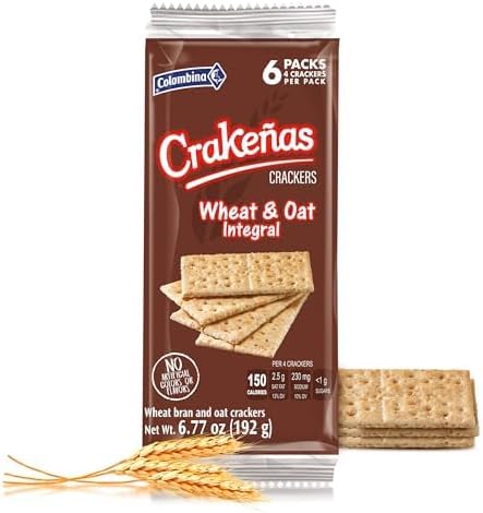 Amazon.com: Colombina Crakeñas Wheat And Oats Crackers - 6 Packs of ...