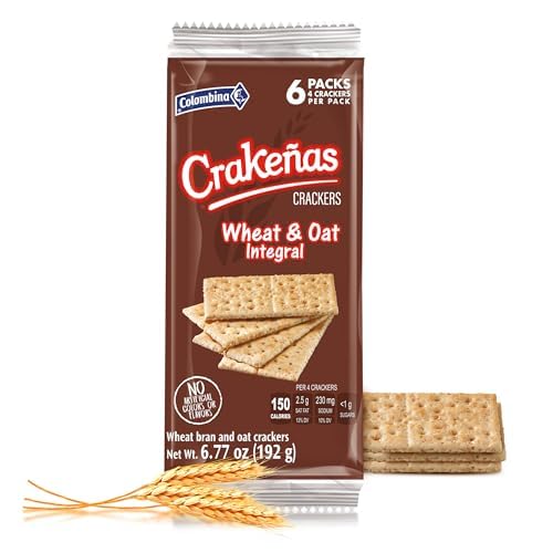 Amazon.com: Colombina Crakeñas Wheat And Oats Crackers - 6 Packs of ...