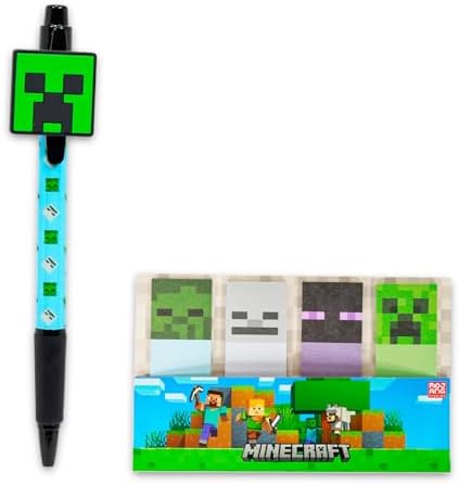 Minecraft Arts and Crafts Stationery Kit - Bundle with 60 Page Journal ...