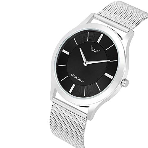 LOUIS DEVIN SLM023 Stainless Steel Chain Analog Wrist Watch for Men ...
