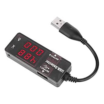 USB Multimeter, YB26VA Dual Display USB Detector Voltmeter Ammeter ...