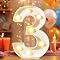 8.8" Decorative LED Light Up Numbers, Marquee Numbers Lights for 40th ...