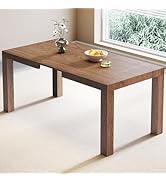 Amazon.com - Miuuod 62.9" Kitchen & Dining Table Set for Dinner Room,1 Dining Table with 6 ...