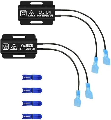 Amazon.com: 2PCS Led Resistor Car Load Resistors 50W 6ohm Load ...