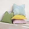Amazon.com: Pyonic Pack of 2 Scalloped Throw Pillow Covers,18x18 inch ...