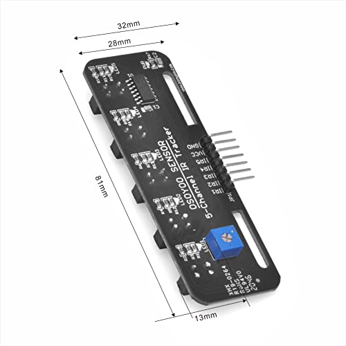 Snapklik.com : OSOYOO Infrared Line Tracking Sensor Module + 7 Pin 25cm Female To Female Jumper Wire