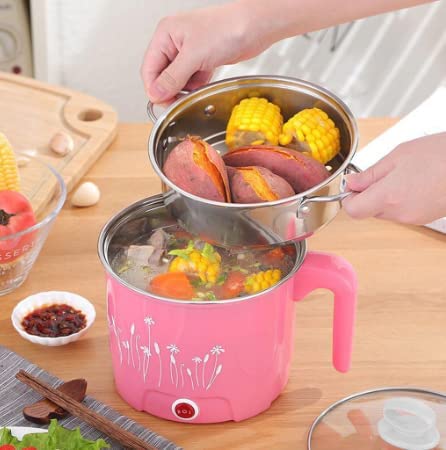 Buy Wishbone Electric 1.8 L Mini Cooker Kettle with Glass Lid Base ...