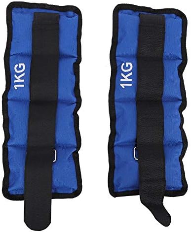 Biuzi Sand Bag Weights, 2Pcs 1KG Leg Ankle Wrist Sand Bag Weights Strap ...