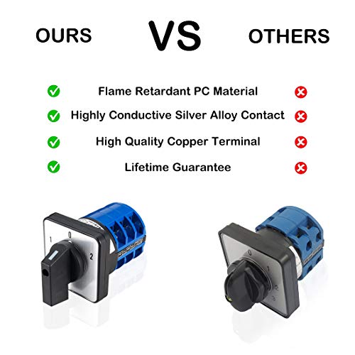 Snapklik.com : Changeover Switch LW28-32 3 Positions 12 Terminals ...