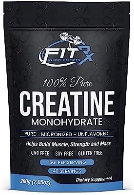Amazon.com: FITRxSupplements.com Pure Creatine Monohydrate Powder ...