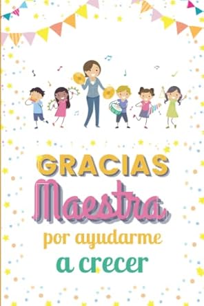 Amazon.co.jp: Gracias maestra por ayudarme a crecer: Regalo original de fin de curso para ...