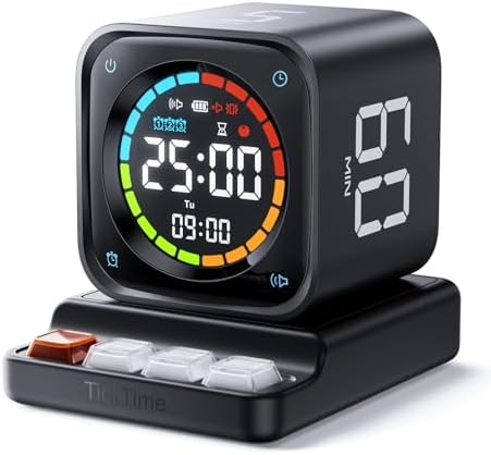 Amazon.com: TK3 Pomodoro Timer Cube, Desk Productivity Timer with 5/10 ...