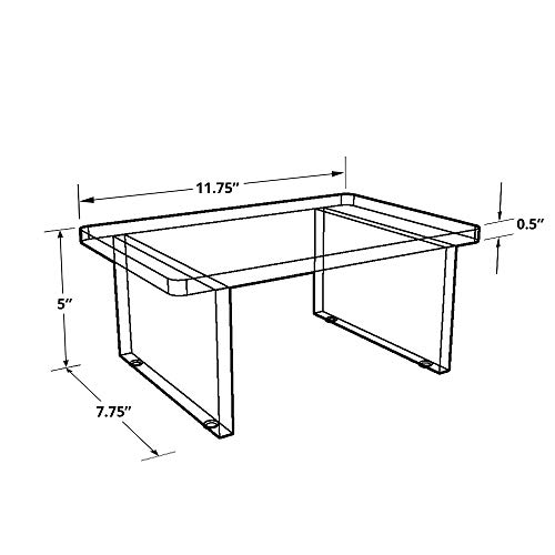 Snapklik.com : Azar Displays 515365 5H Acrylic Deluxe Riser Display