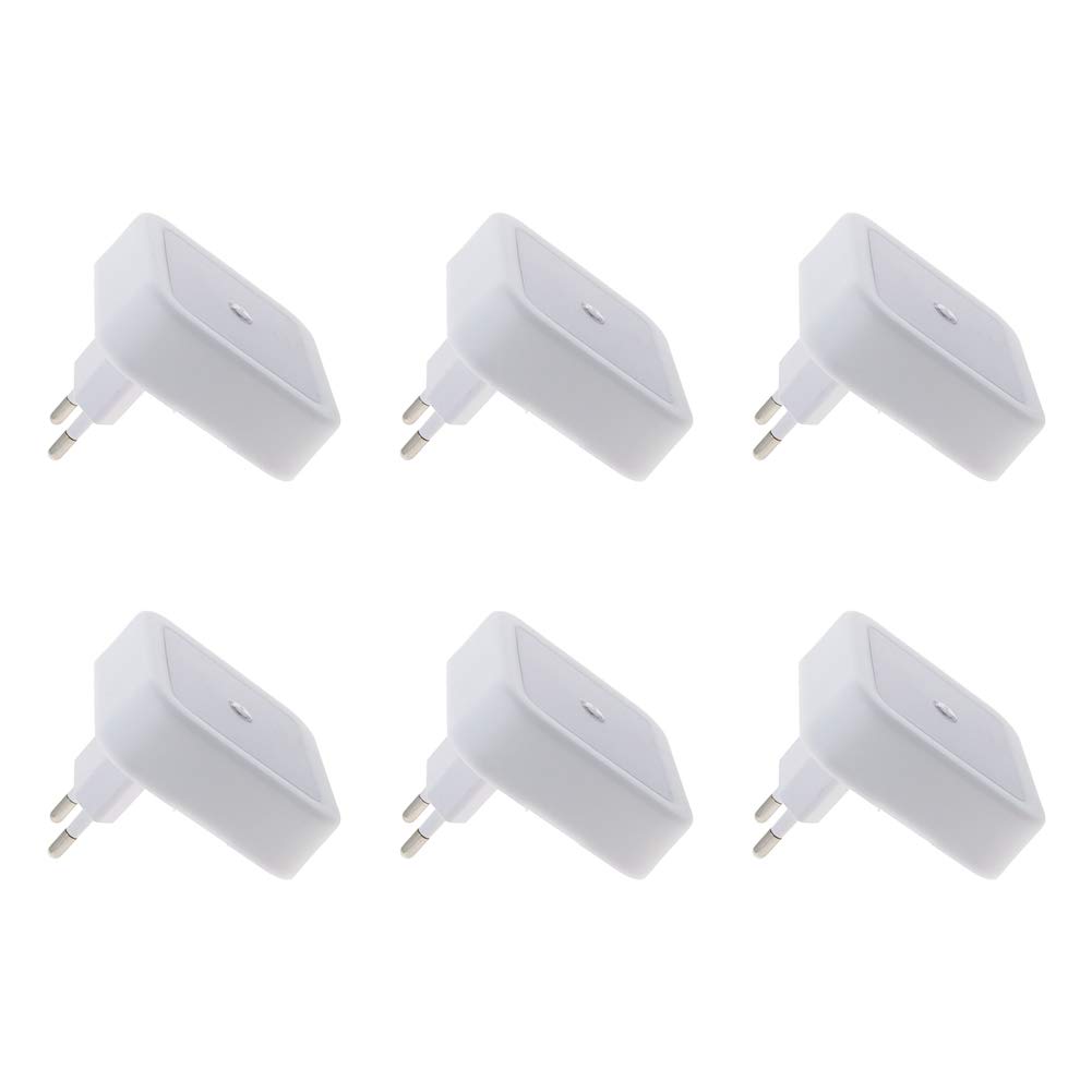 Othmro Plug-in Night Light LED Bed Lights with Auto Dusk-to-Dawn Sensor ...