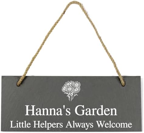 Personalised Large Hanging Slate Plaque/Sign - 25x20cm : Amazon.co.uk ...