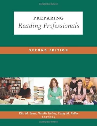 Amazon.com: Preparing Reading Professionals: 9780872078352: Bean, Rita ...