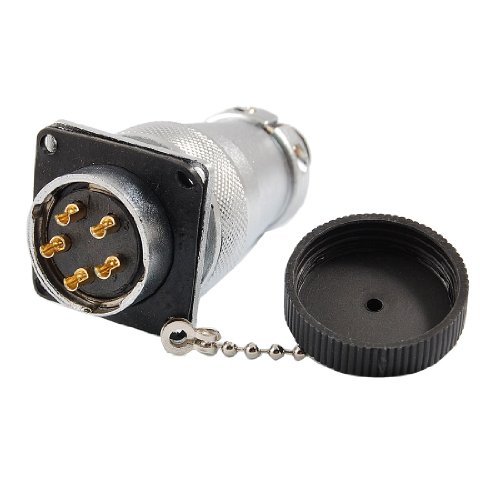 Generic Waterproof Electrical Deck 5-Pin Connector Plug 7A 250V AC ...