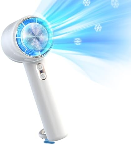 Amazon.com: MOMAX Handheld Fan with Ice Cooling, Fast Cooling to 46°F ...