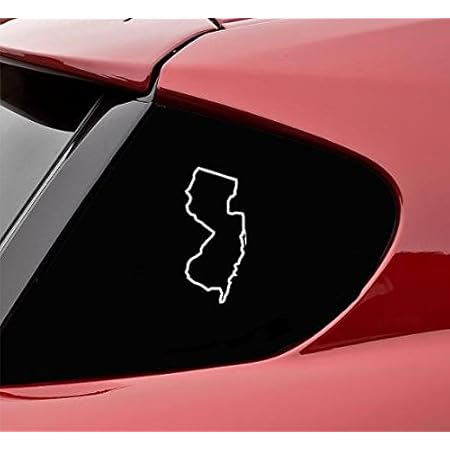 Amazon.com: EW Designs New Jersey State Oval Sticker Decal Vinyl NJ ...