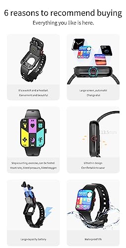 T4TEC WristPods 2-IN-1 Smart Watch with built in Ear Pods- BRITISH ...