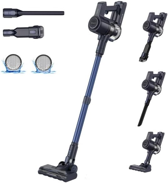 AGARO Regency Cordless Stick Vacuum Cleaner, Dry Vacuuming, 2 Suction ...