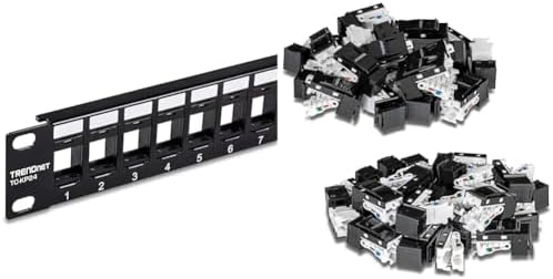 Amazon.com: TRENDnet Bundle Two 24-Port Blank Keystone 1U Patch Panels ...