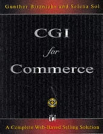 Amazon.com: Cgi for Commerce: A Complete Web-Based Selling Solution ...