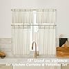Amazon.com: Mini Curtains for Small Windows 18 Inch Length 24w 18L Long ...
