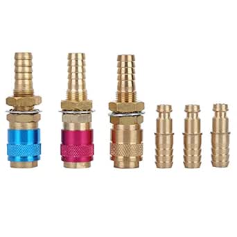 3Pcs M10 Gas Adapter Argon Quick Connect Fittings, Connector Fitting ...