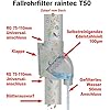 Fallrohrfilter Regensammler T50 braun/grau - Der Regenwasser-Filter für ...