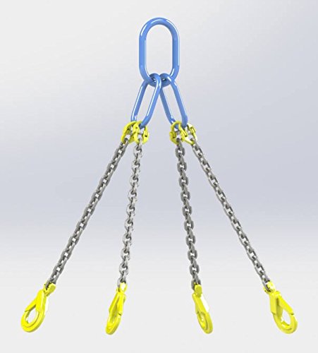 William Hackett AMZ1023131 Chain Sling with Safety Self Locking Hooks ...