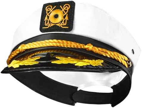 Amazon.com: Kangaroo - Embroidered Navy Sailor Yacht Captains Hat for ...