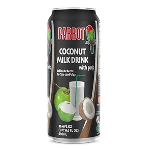 Amazon.com: Parrot Brand Coconut Milk Drink with Pulp 16.6 fl. oz. (Pack of 12)