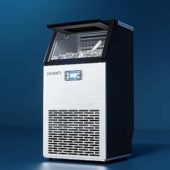 Devanti Commercial Ice Maker, Stainless Steel 24hrs Cream Cube Makers ...