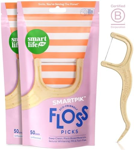 Amazon.com : Natural Dental Floss Picks - Eco Friendly Cruelty Free ...