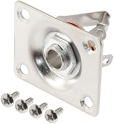 Amazon.com: Murtenze Rectangular Metal 1/4 Output Jack Plate Input Jack ...