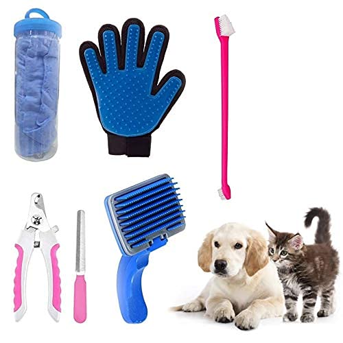 Furry Critters 5 in 1 Dog Grooming Kit - Pack of Nail Cutter Filer ...