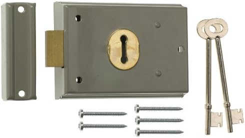 Rim Deadlock 4" x 3" - Black : Amazon.co.uk: DIY & Tools